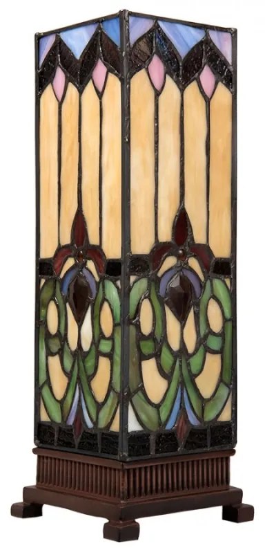 Stolní lampa Tiffany Renier – 12x12x35 cm