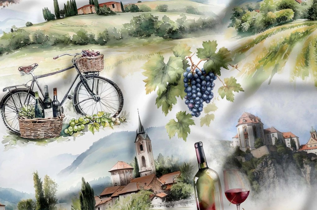 Bavlněný povlak na polštář Vína z Moravy Velikost: atypický 50 x 60