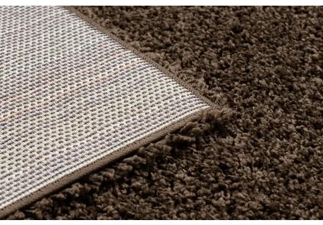Dywany Luszczow Kusový koberec, běhoun SOFFI shaggy 5 cm hnědý Rozměr koberce: 60 x 200 cm