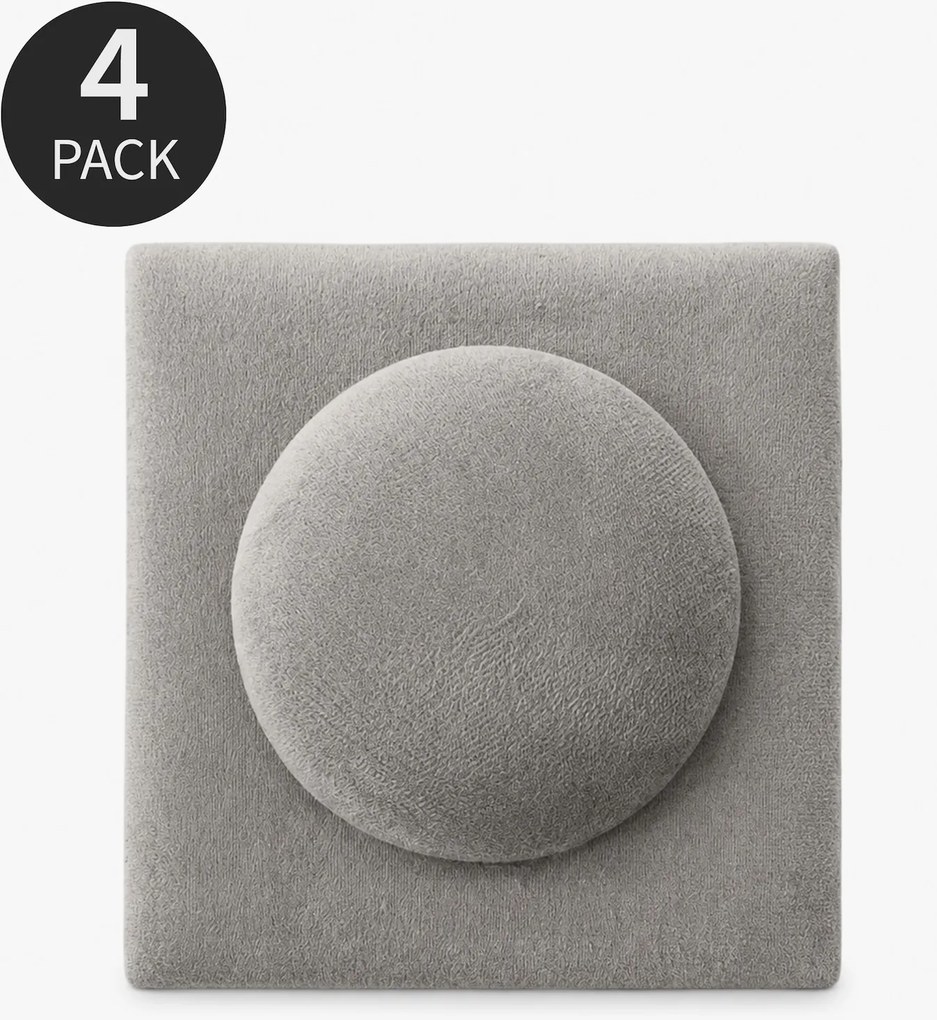 Sinsay - Čalouněné nástěnné panely ve tvaru kostek 4 pack - šedá