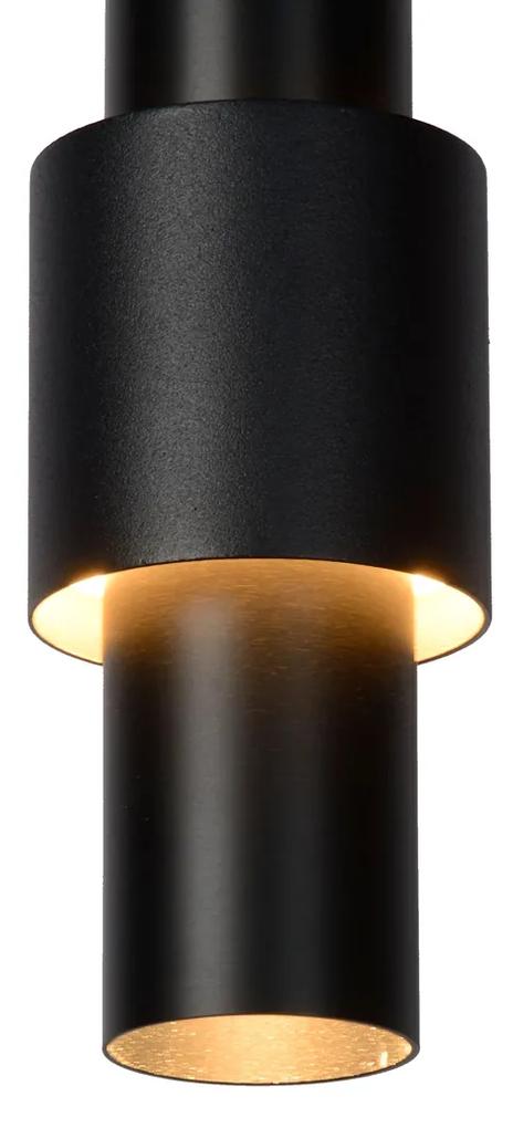 Lucide 24402/15/30 závěsné LED svítidlo Margary černé, 3x4W, 2700K, ø25cm
