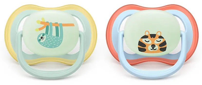 PHILIPS AVENT Šidítko Ultra air noční 0-6 m chlapec, 2 ks Philips Avent