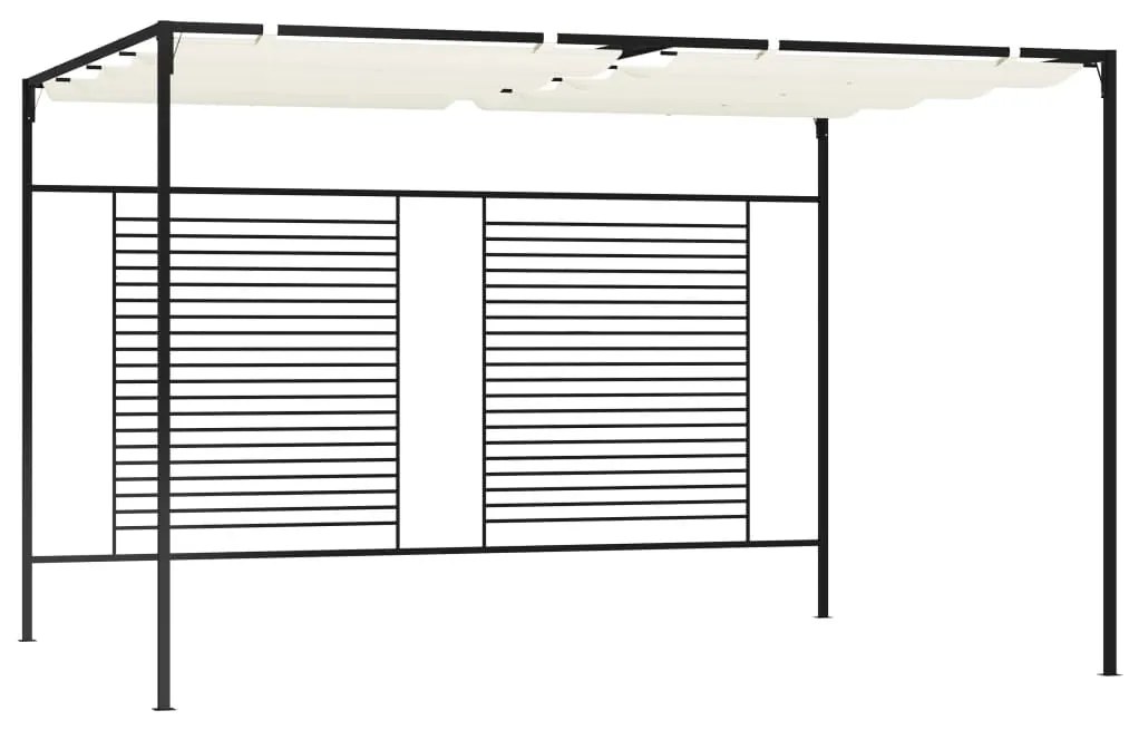 Altán se zatahovací střechou 3 x 4 x 2,3 m krémový 180 g/m²
