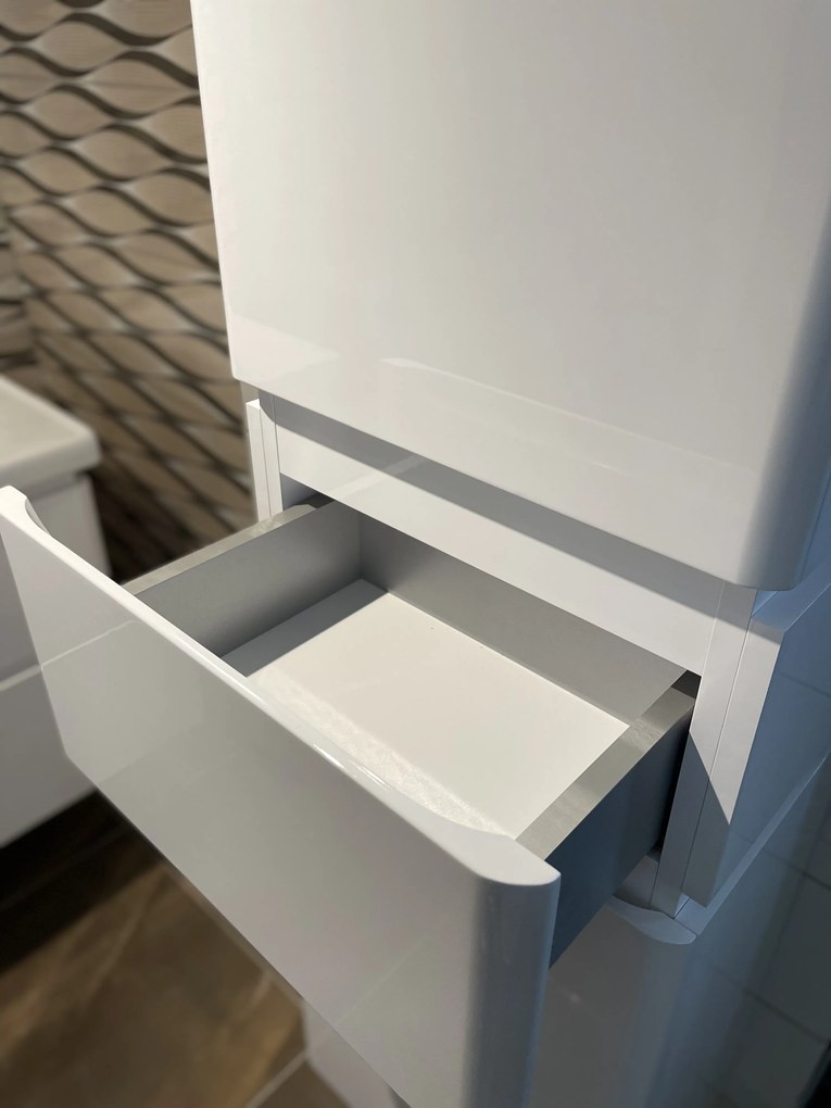 Lavedo Lion White II 40 vysoká závěsná skříňka do koupelny Orientace: Levá
