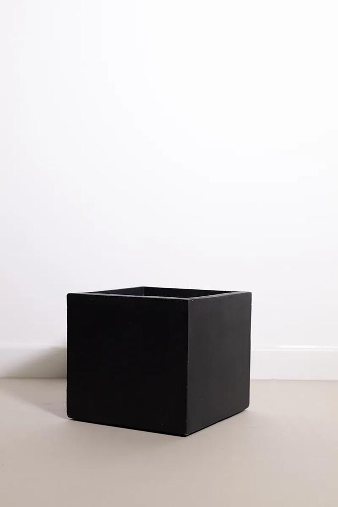 Černý Kompozitový Květináč 560 L 36x36x32cm