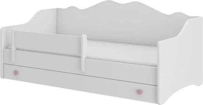 Postel s matracem EMKA Pink, White 160x80