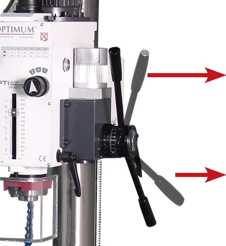 Sloupová převodová vrtačka OPTIMUM® OPTIdrill DH 40 CTPE