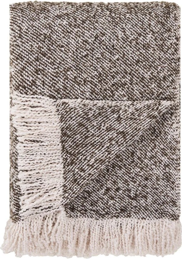 Hnědá/béžová deka 130x180 cm Sira – House Nordic