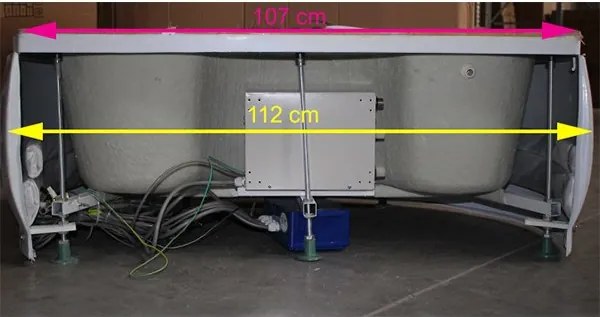 BPS-koupelny Hydromasážní box HYD-Bella 125 SA, 125x90 se saunou