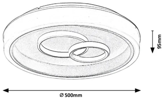 Rabalux - LED Stropní svítidlo LED/40W/230V kulatý