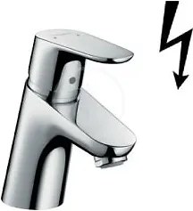 Hansgrohe Focus E2 - Páková umyvadlová baterie 70 pro beztlakové ohřívače vody, chrom, 31132000