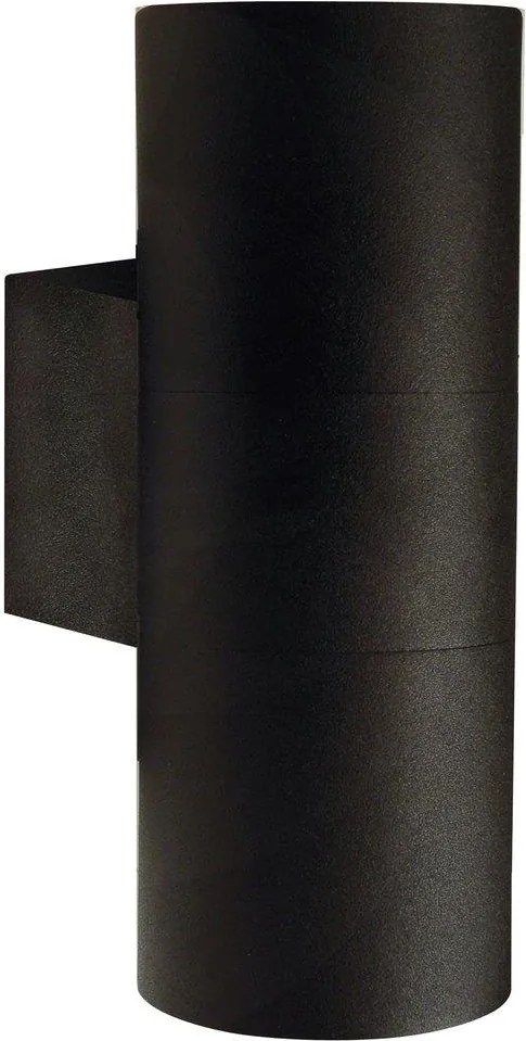 NOR 21519903 Venkovní nástěnné svítidlo Tin Maxi 2x35W GU10 černá čirá - NORDLUX