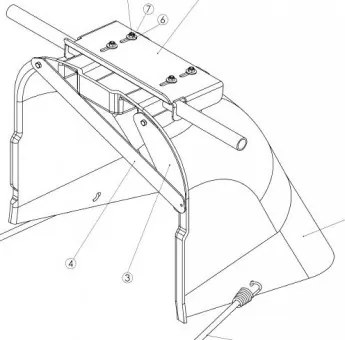 Solo by AL-KO Comfort - zadní deflektor / řádkovač