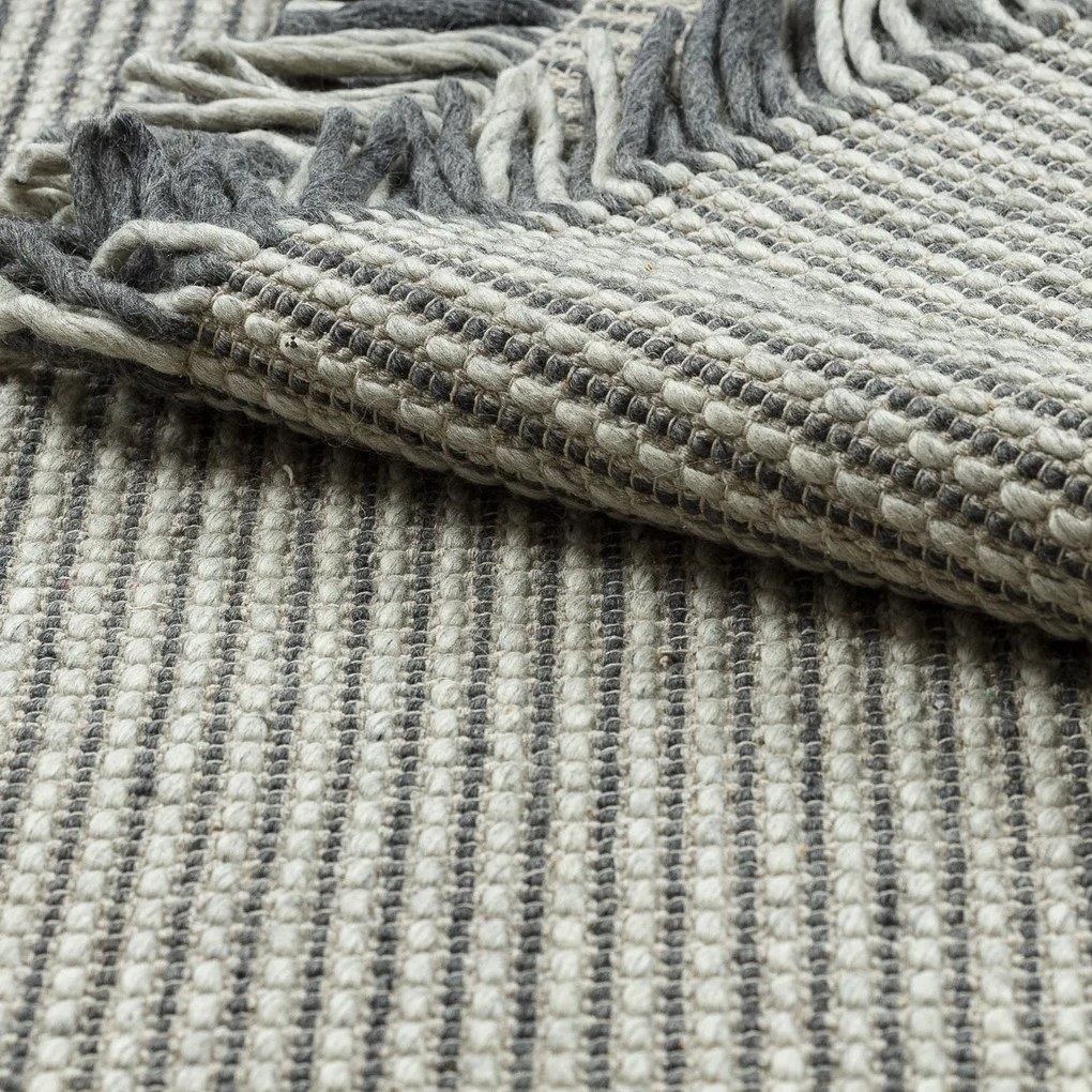 Dywany Łuszczów, Kusový koberec Tahar 99003F cream/grey, 90x150, béžová, ložnice