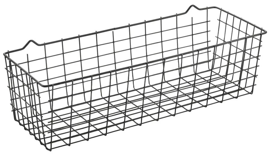 Černý nástěnný kuchyňský košík Metaltex Koala Lava