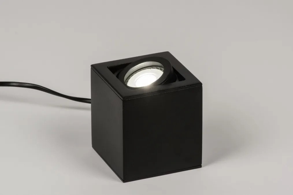 Stolní černá LED lampa Montgomery Black