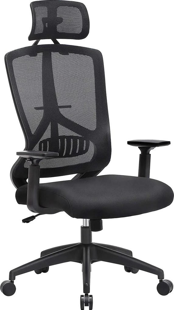 Kancelářská židle, ergonomická otočná židle s bederní oporou
