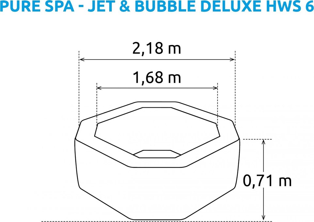 Nafukovací vířivka Marimex  Pure Spa - Jet & Bubble Deluxe HWS 6 -Intex 28462EX [6000256]