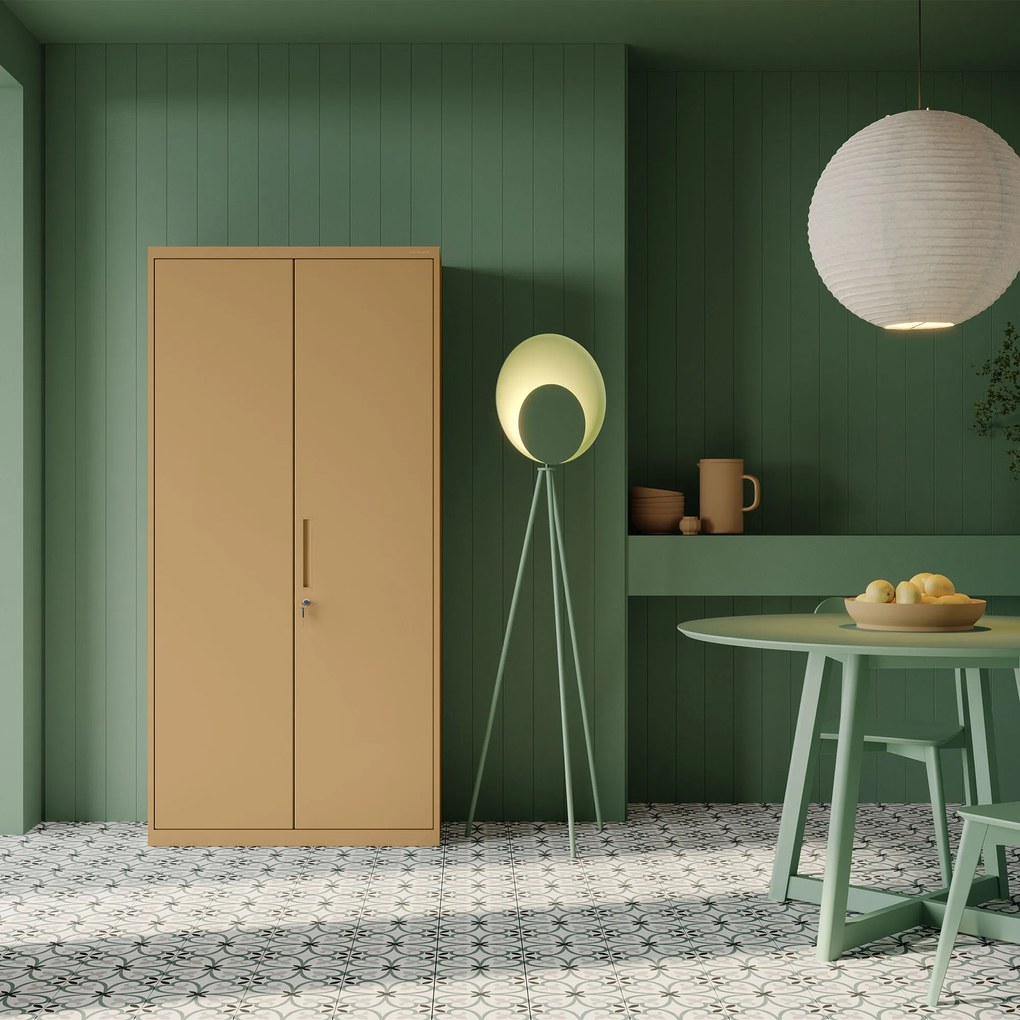 Kancelářská skříň na dokumenty se 4 policemi, béžová, 900x1850x400 mm: JAN Fresh Style
