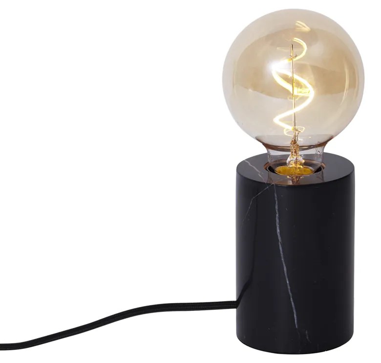 Moderní stolní lampa černý mramor - Marissa