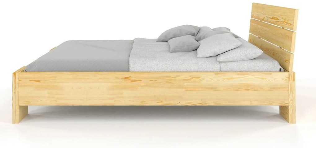 Prodloužená postel Arhus - borovice   , Borovice přírodní, 160x220 cm