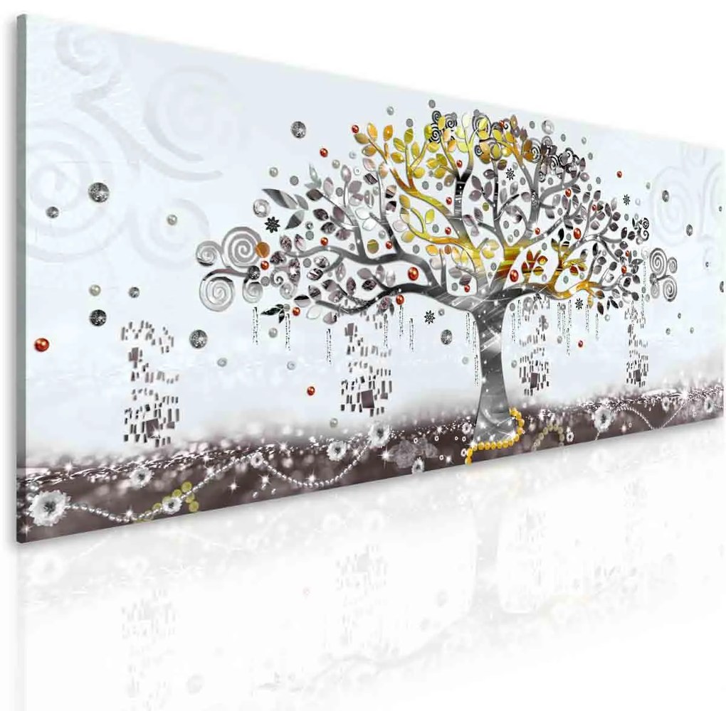 Obraz béžový strom životní energie Velikost (šířka x výška): 200x80 cm