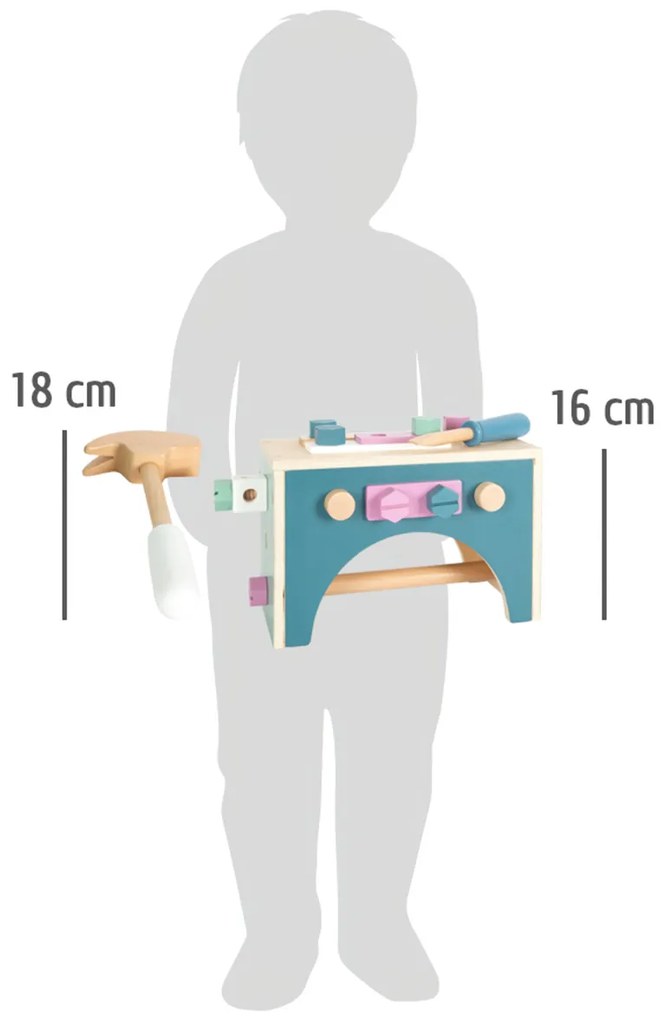 small foot Bedýnka s nářadím 2v1 Nordic