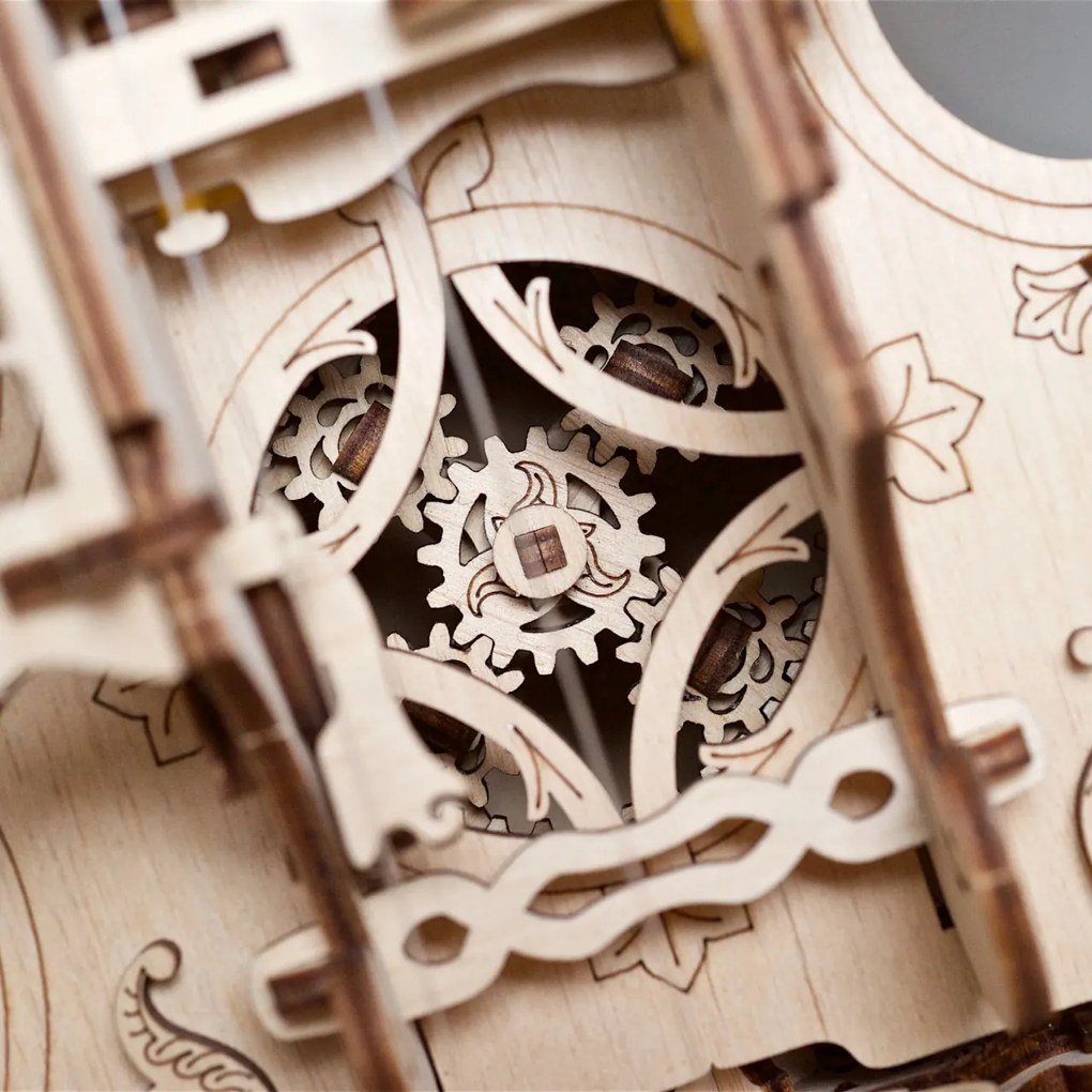 Ugears 3D dřevěné mechanické puzzle Niněra (Hurdy-Gurdy)