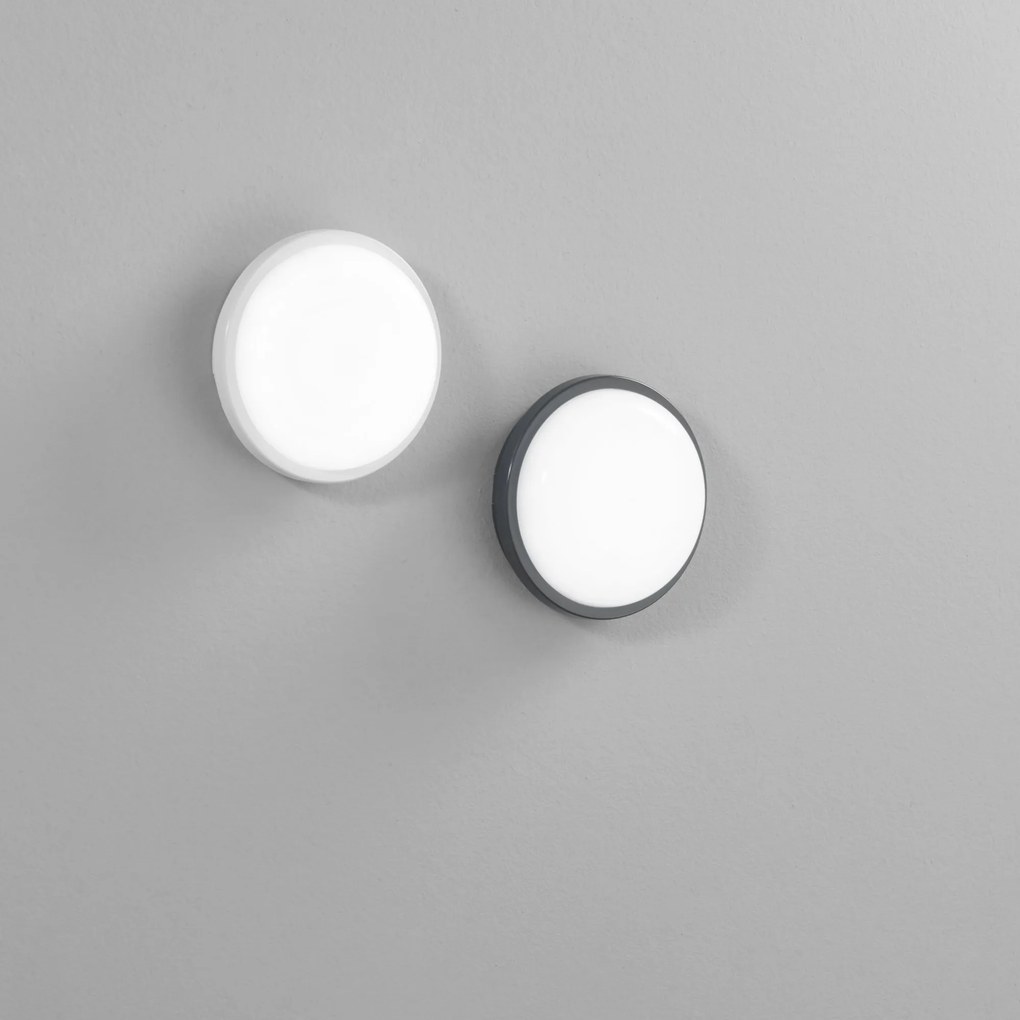 FAN LED-EVER-S BCO Venkovní nástěnné a stropní svítidlo LED EVER bílá, polykarbonát, 15 W, 1900 lm, 3000/4000 K, IP65, 16,9 x 6,2 cm - FANEUROPE