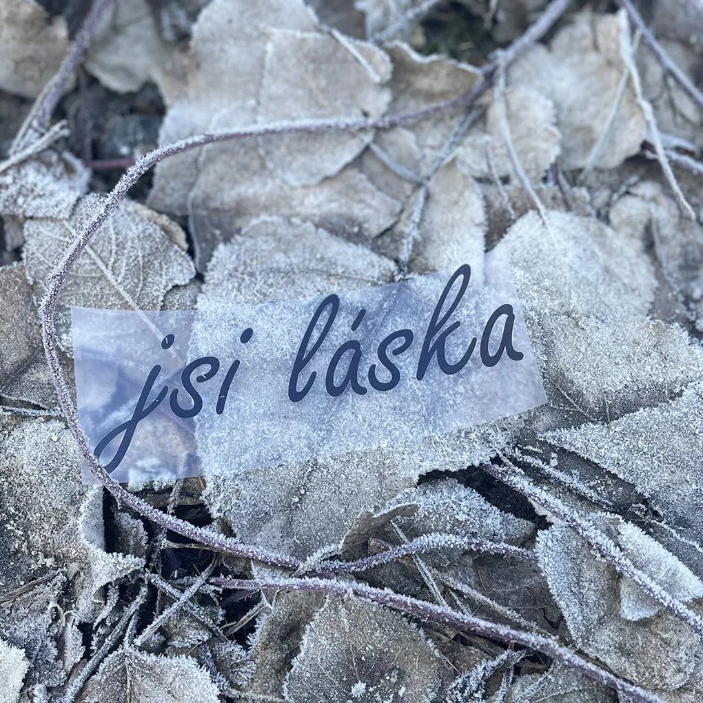 Vylen Jsi láska  Nažehlovačka - psací černá