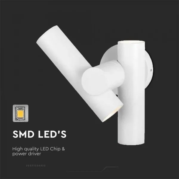 LED Venkovní nástěnné bodové svítidlo 2xLED/3W/230V 4000K IP44 bílá