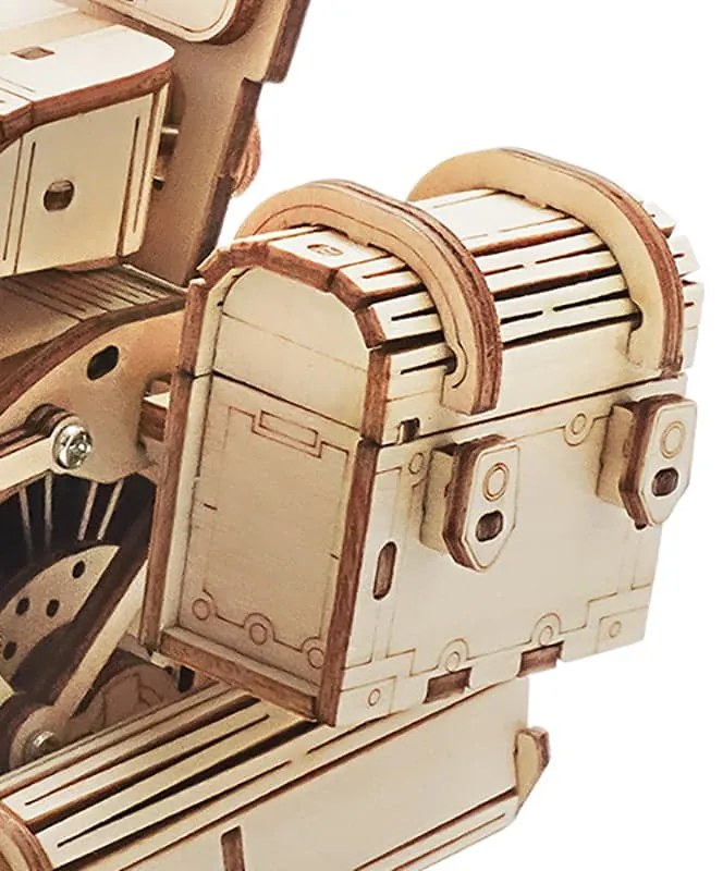 RoboTime 3D dřevěné mechanické puzzle Motorka (cruiser)