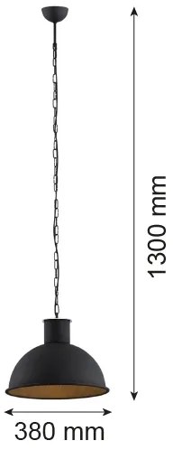 Argon 3191 - Lustr EUFRAT 1xE27/60W/230V