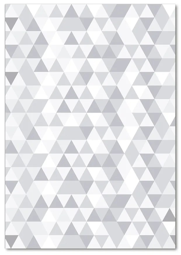 Wallmuralia Foto obraz akryl do obýváku Šedé trojůhelníky 70x100 cm