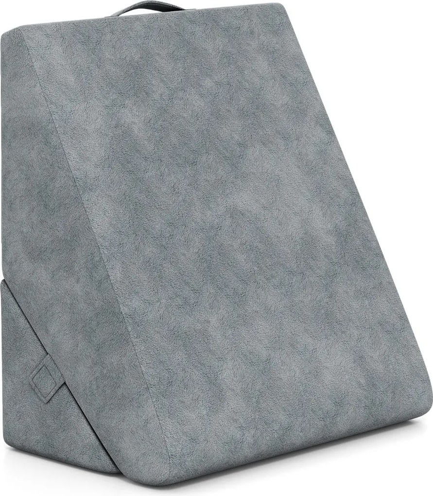 Costway Bed Wedge Polštář Nastavitelný Memory Foam Polštář naklápěcí Klínový
