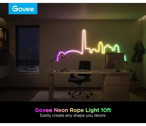 Govee - Neon 2 MATTER ohebný LED pásek 3m RGBIC Wi-Fi