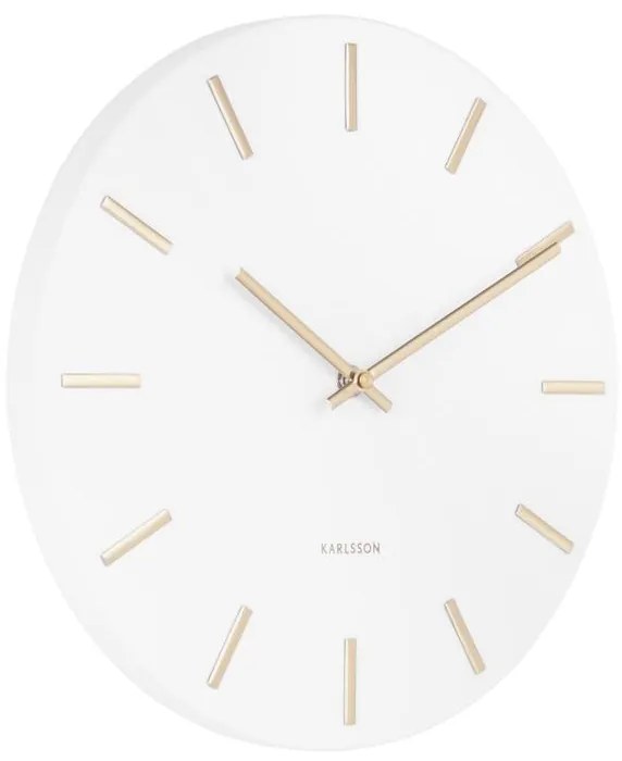 Nástěnné hodiny Charm S 30 cm bílé Karlsson