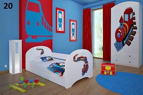 Dětská postel Kevin duo pro DVĚ děti vzor 20 180x90 cm