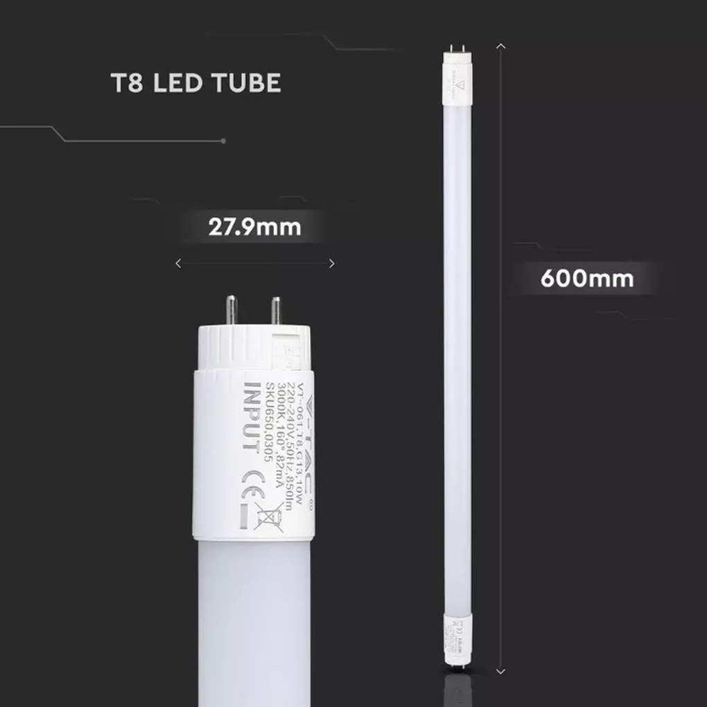 LED Solution LED zářivka 60cm 9W 85lm/W Economy Barva světla: Denní bílá 216393