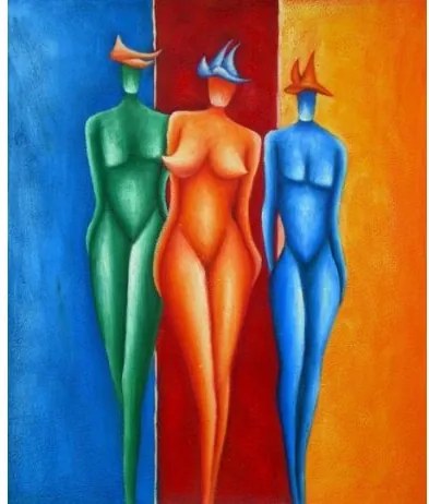 Obraz - Tři barevné ženy