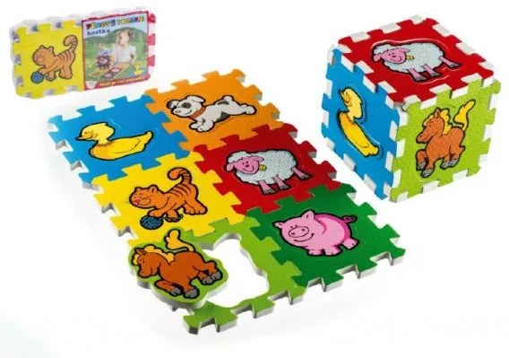 Pěnové puzzle Moje první zvířátka 15x15x1,2cm 6ks MPZ