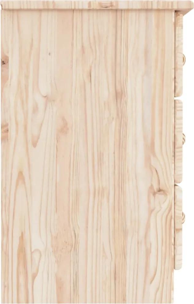 vidaXL Noční stolek ALTA 41 x 35 x 41 cm masivní borové dřevo [353917] Barva: Bílá