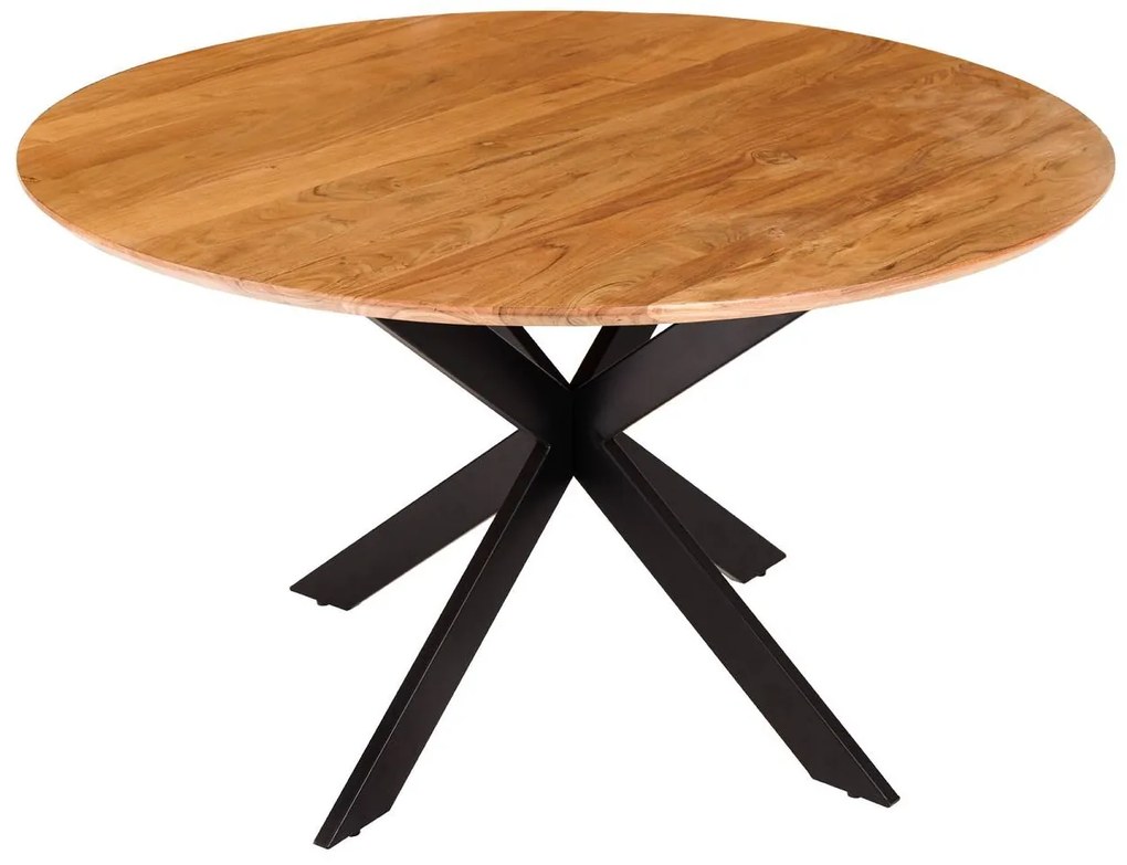 Kulatý jídelní stůl Fabrico 130 cm akácie - skladem