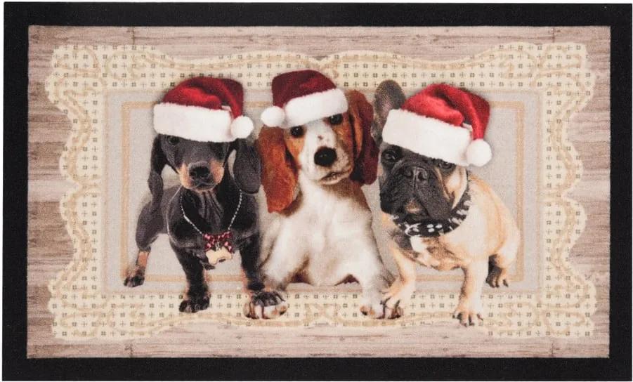 Rohožka Hanse Home Christmas Dogs II, 45 x 75 cm