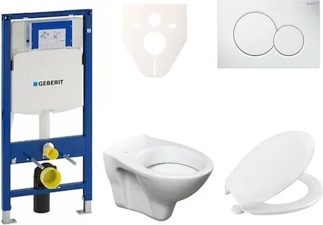 Cenově zvýhodněný závěsný WC set Geberit do lehkých stěn / předstěnová montáž + WC Ceramia S-Line Pro 111.300.00.5NR1