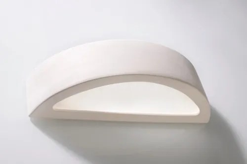 Nástěnné keramické svítidlo SOLLUX Atena E27 1x60W bez zdroje SL.0001 bílá