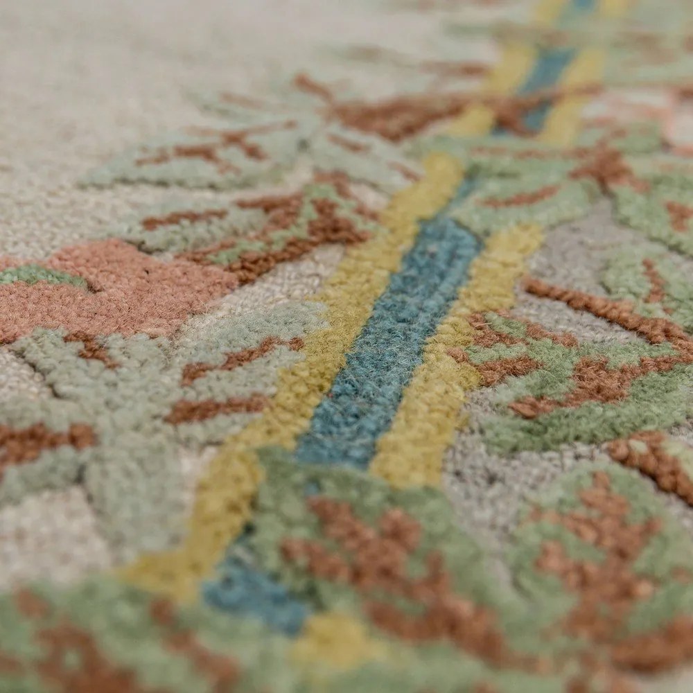 Ručně tkaný vlněný běhoun 80x300 cm Verona Floral – Flair Rugs