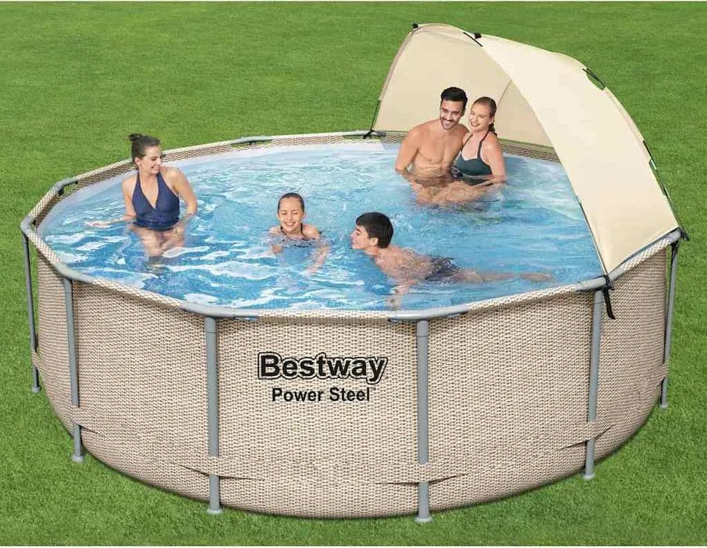 Bestway Power Steel Bazénový set s přístřeškem 396 x 107 cm [92864]