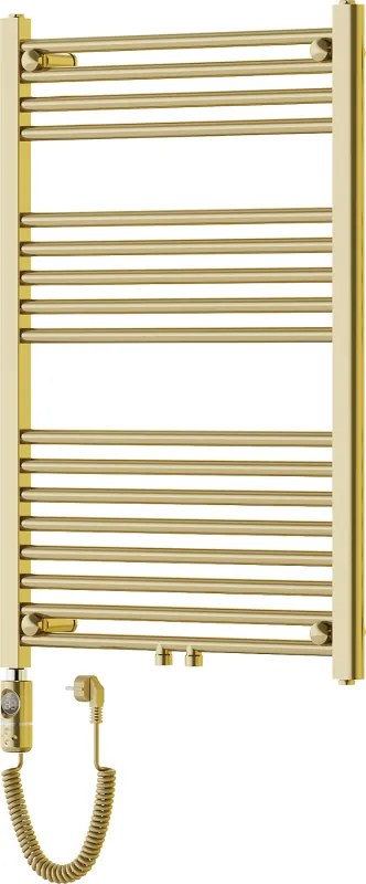 Mexen Mars, elektrické topné těleso 900 x 600 mm, 300 W, zlatá lesklá, W110-0900-600-2300-50