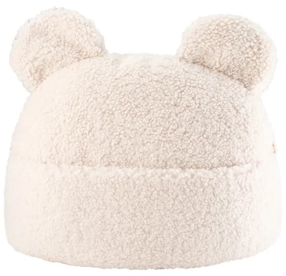Krémový dětský pohovkový polštář z textilie bouclé Teddy Pouch – Wigiwama Biano.cz